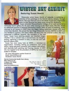 Solo Show: Susan Hewitt « SDWS Blog